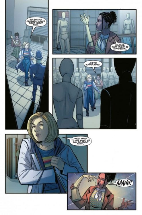 Doctor Who Interior art | Monkeys Fighting Robots