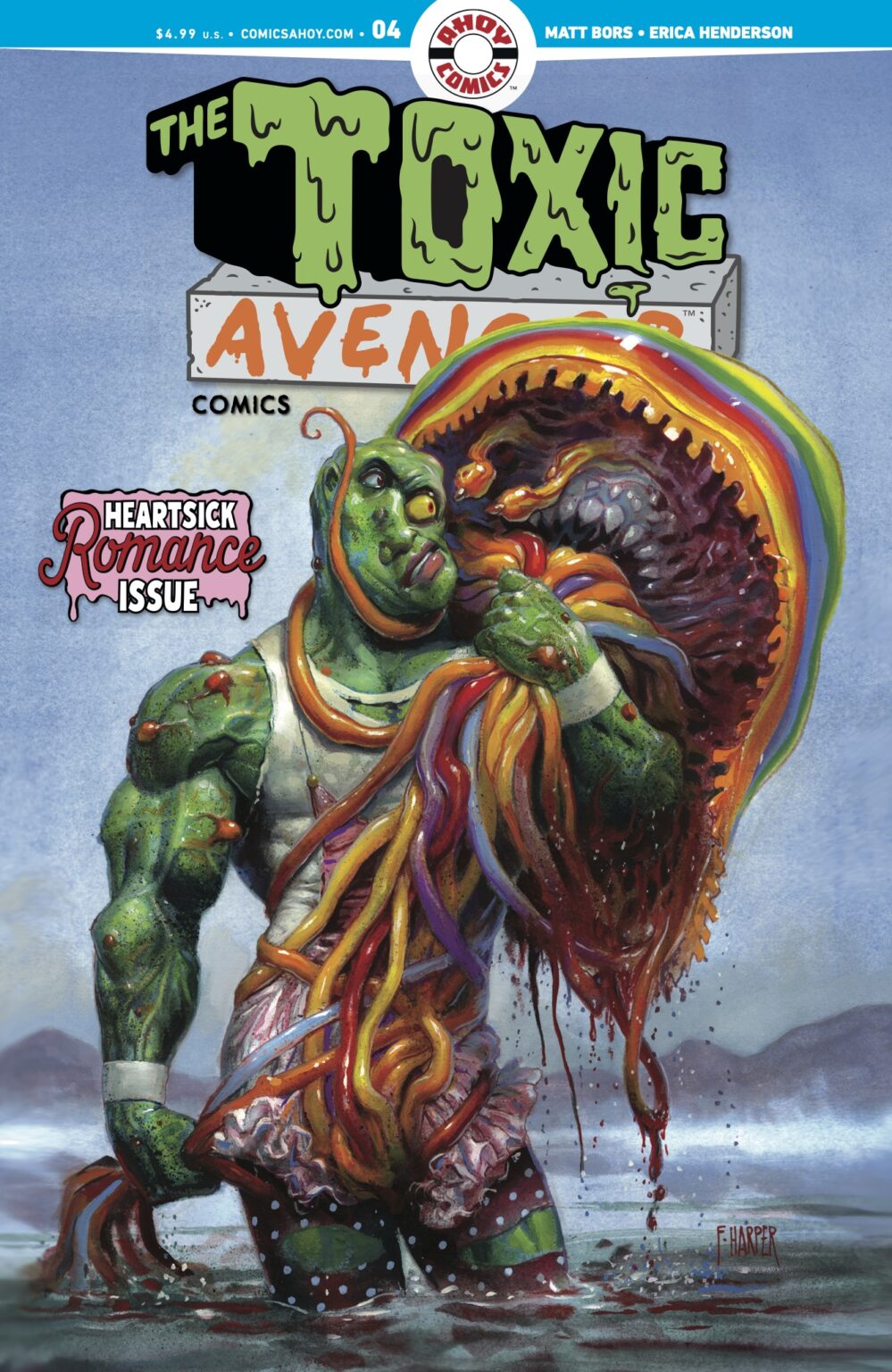Exclusive Cover Reveal: Toxic Avenger Comics - The Romance Issue